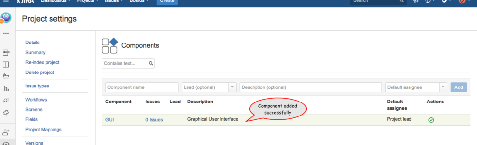 How to create a Project Component in JIRA? - Letzdotesting