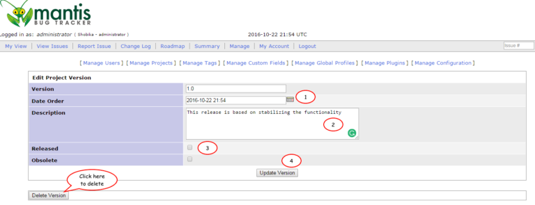 How to create a Project in MantisBT? - Letzdotesting
